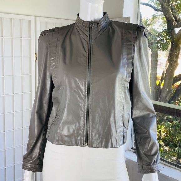 Winlit | Jackets & Coats | Vintage Winlit Gray Leather Jacket 4 | Poshmark